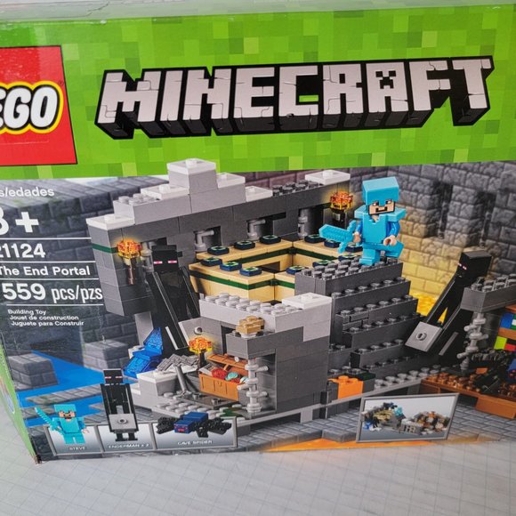 Lego | Toys | Lego Minecraft 2124 The End Portal Steve Endermen Cave ...